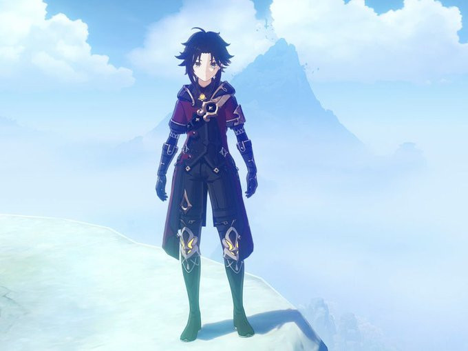 Albedo Retexture w/ Xiao's Hair Mod for Genshin Impact | GI Mods