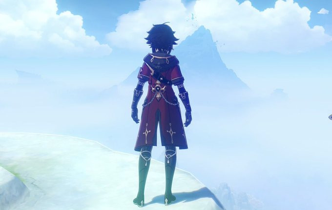 Albedo Retexture w/ Xiao's Hair Mod for Genshin Impact | GI Mods