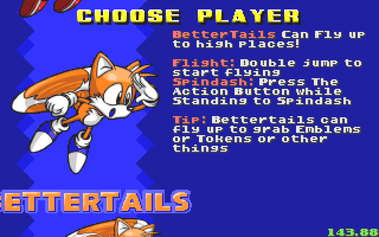 Better Tails! Mod for Sonic Robo Blast 2 | SRB2 Mods