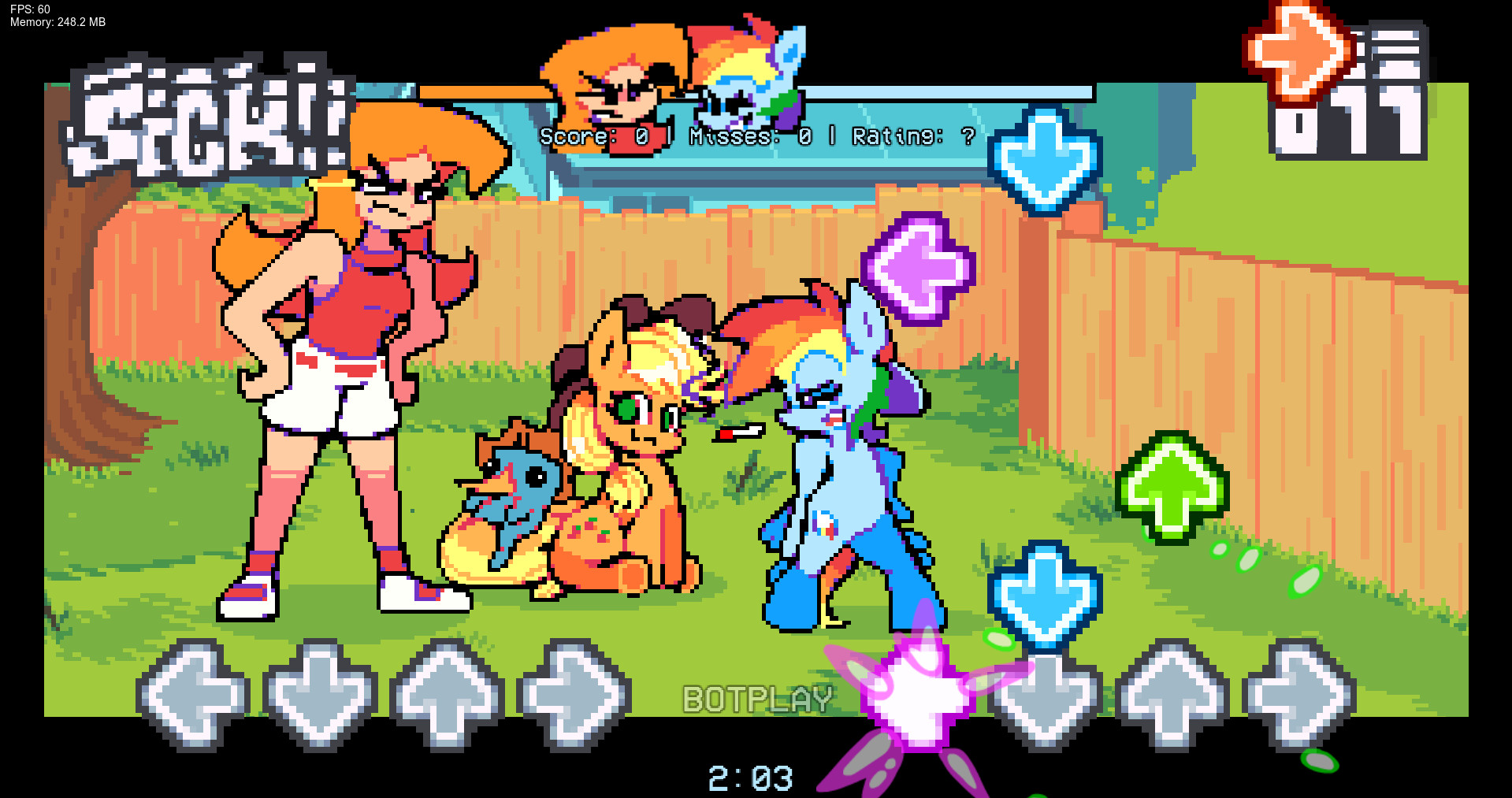 Rainbow Weed [Pixel Mod] Mod for Friday Night Funkin' | FNF Mods