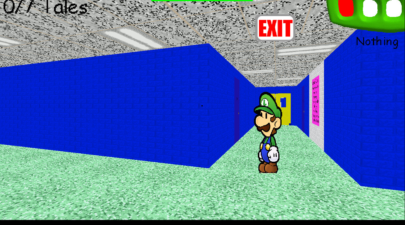 Luigi's Basics Mod for Baldi's Basics | Baldi Mods
