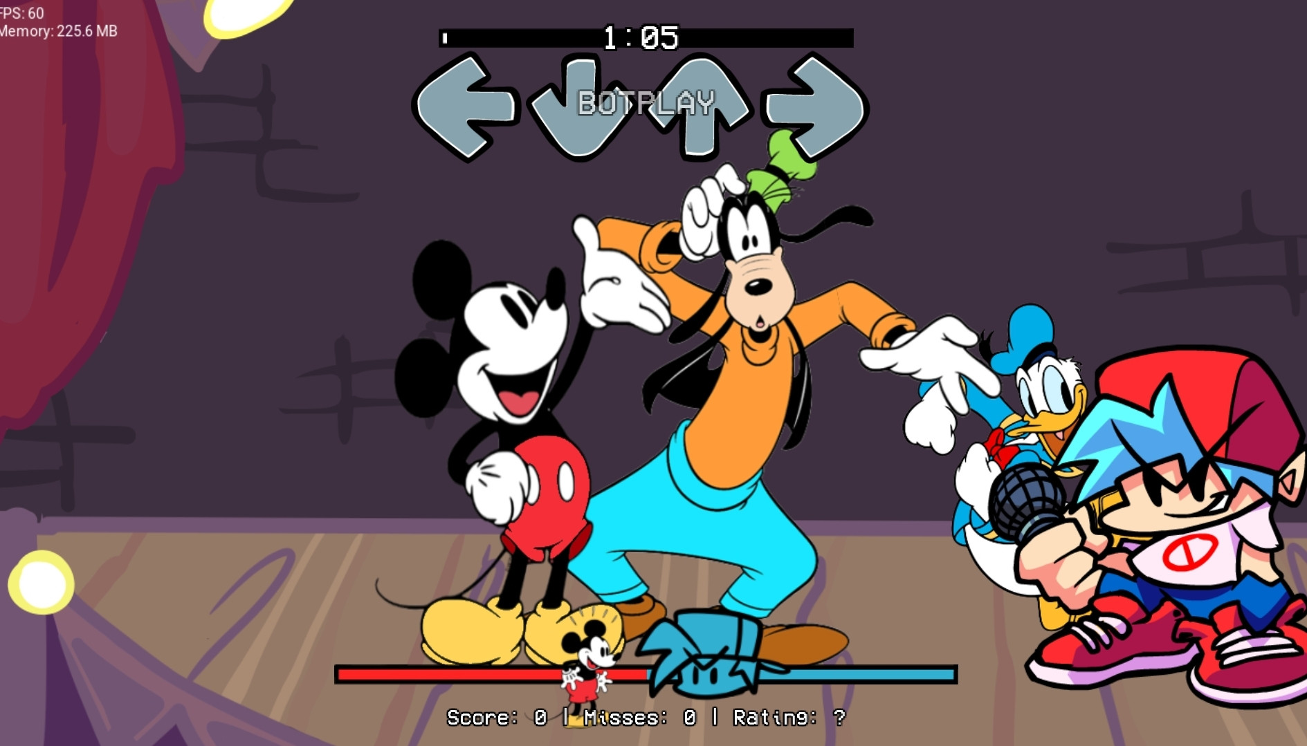 Vs.Mickey,Donald and goofy Mod for Friday Night Funkin' | FNF Mods