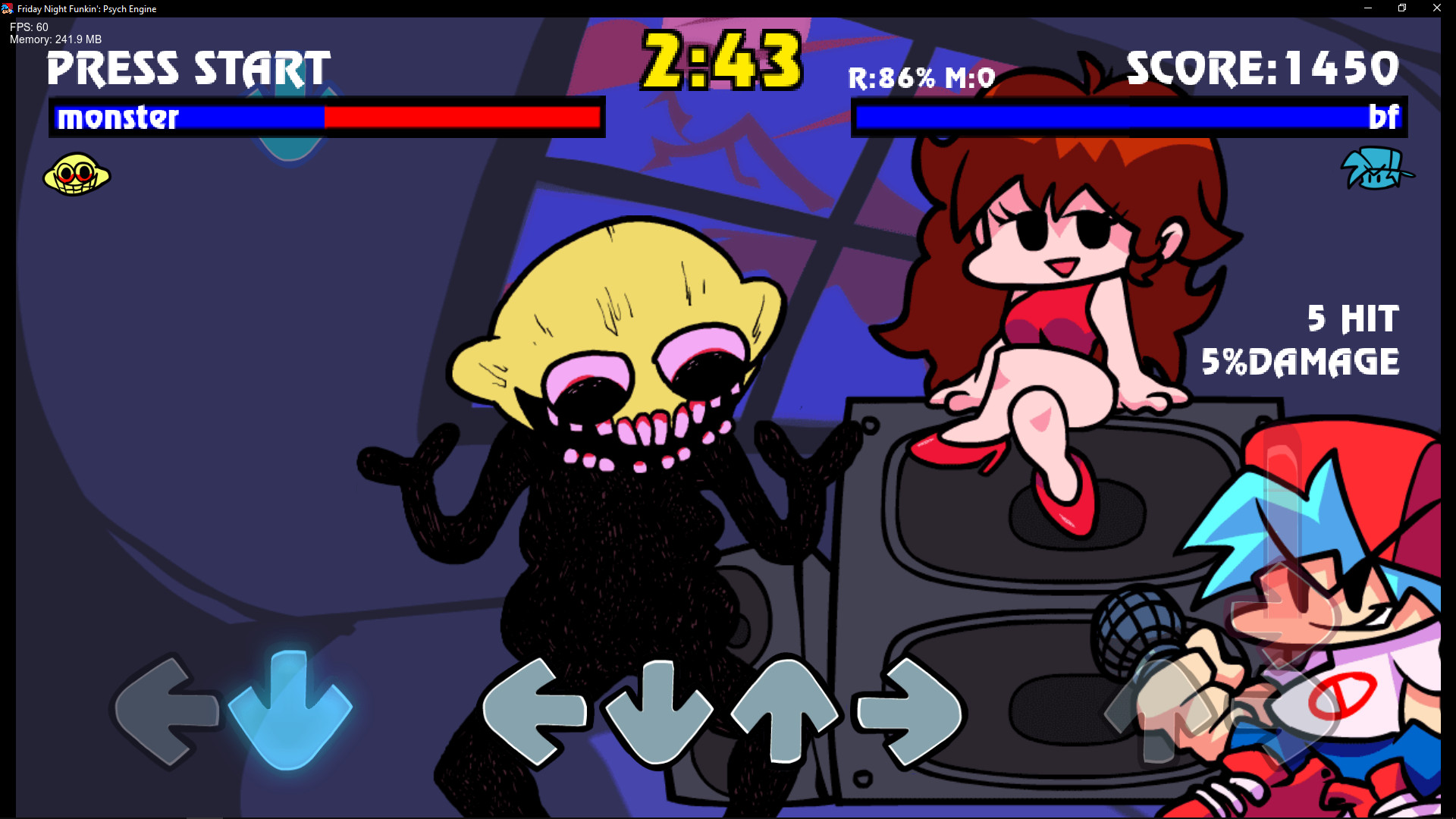 Mortal Kombat 3 HUD Mod for Friday Night Funkin' | FNF Mods