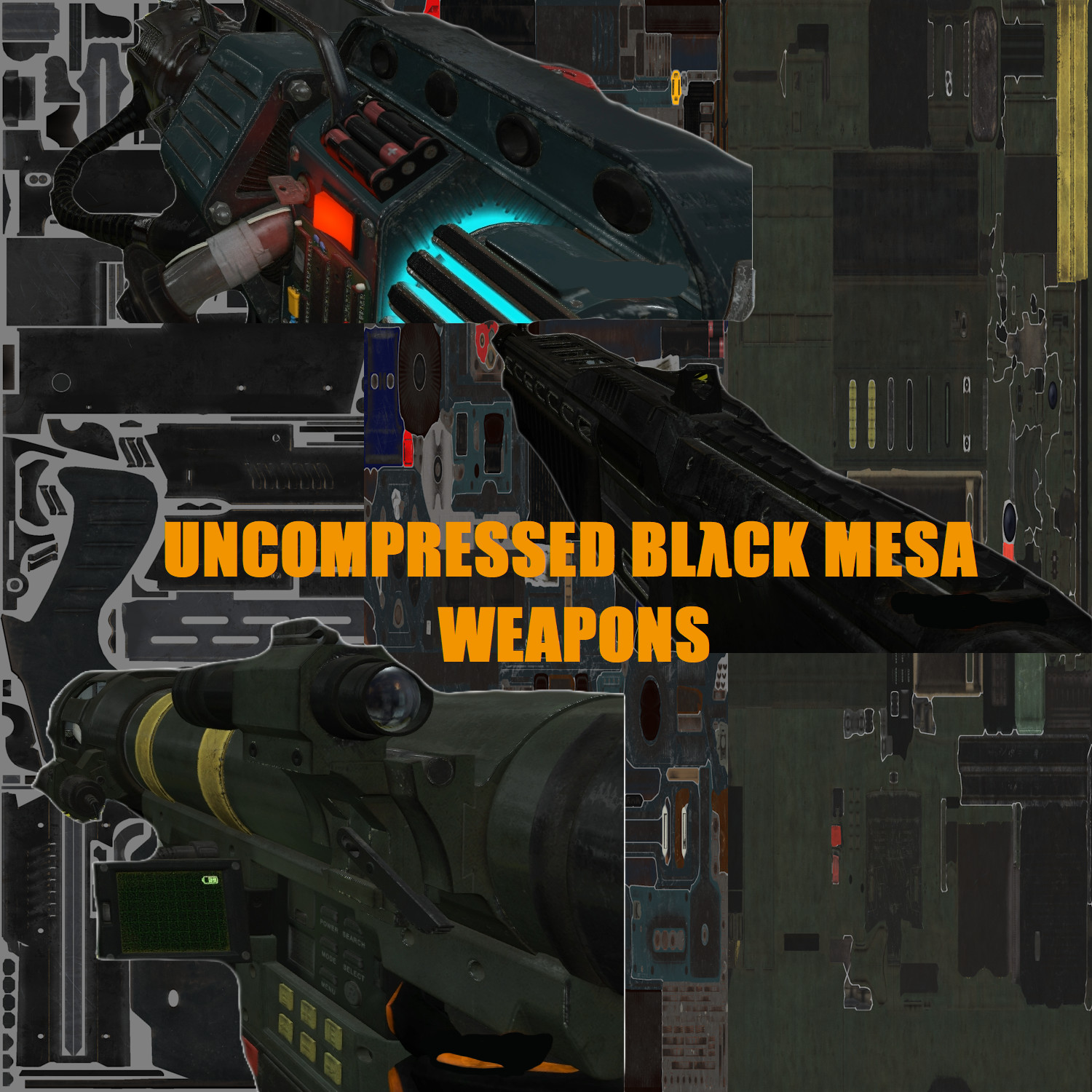 Uncompressed Black Mesa Weapons Mod for Black Mesa | BM Mods