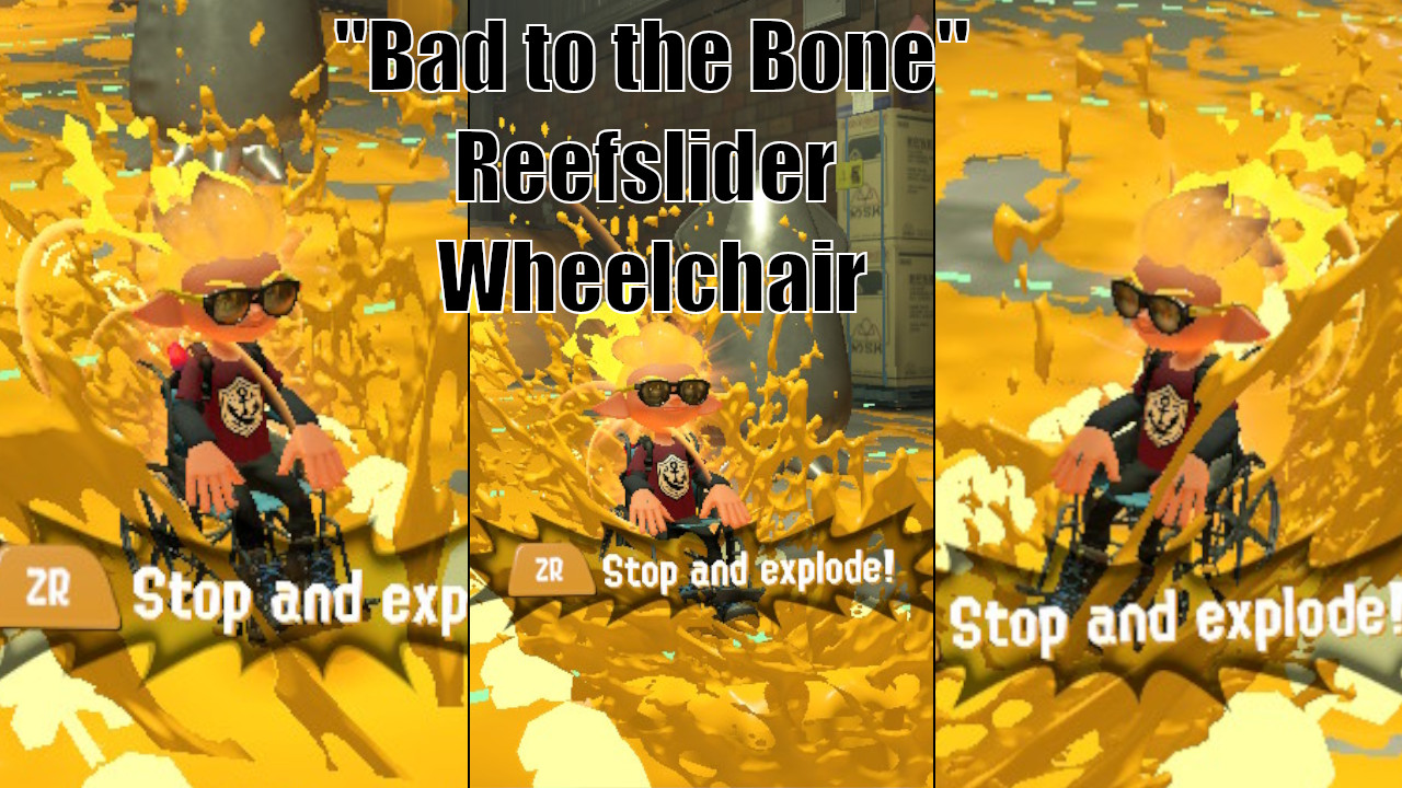 "Bad to the Bone" Reefslider Wheelchair Mod for Splatoon 3 | Splatoon 3 ...