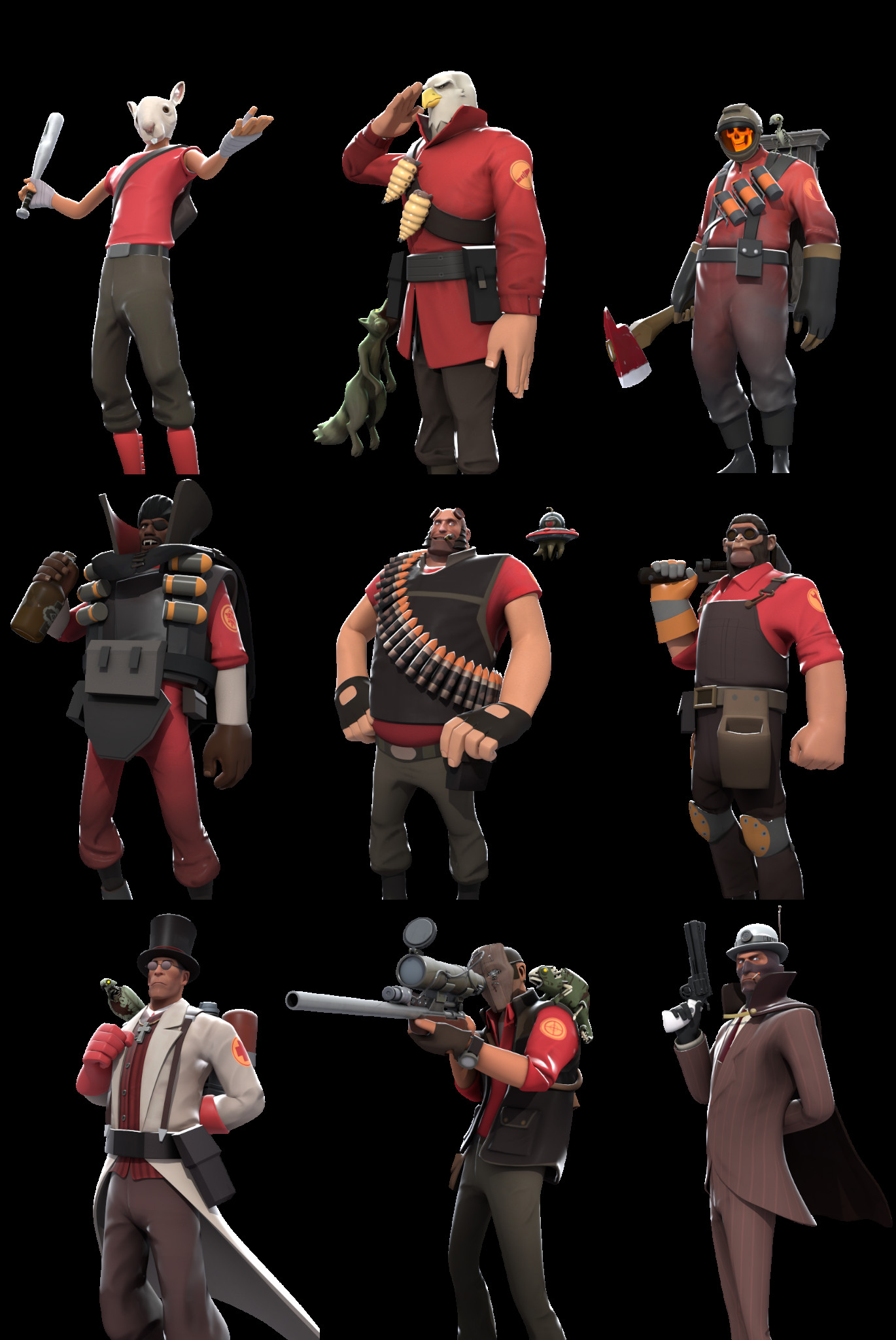 Updated Main Menu Characters |Abandoned| Mod for Team Fortress 2 | TF2 Mods