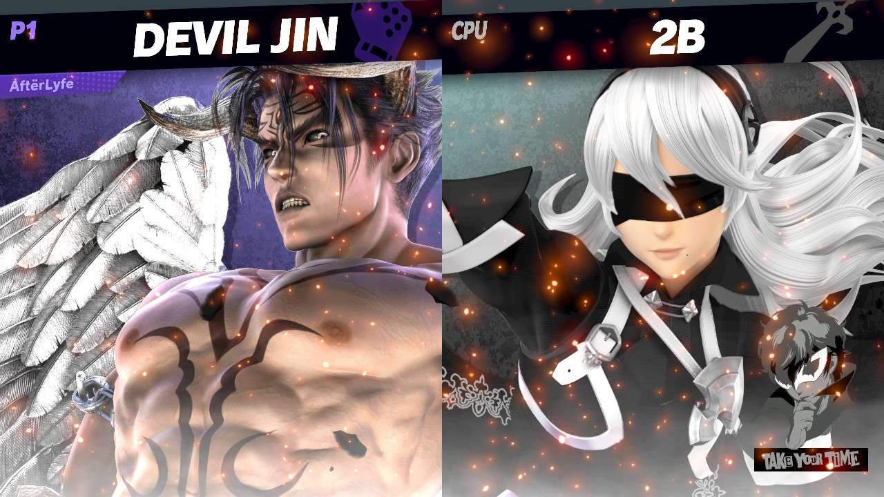 Devil Jin Personal Recolor / Announcer & Nameplate Mod for Super Smash Bros. Ultimate | SSBU Mods