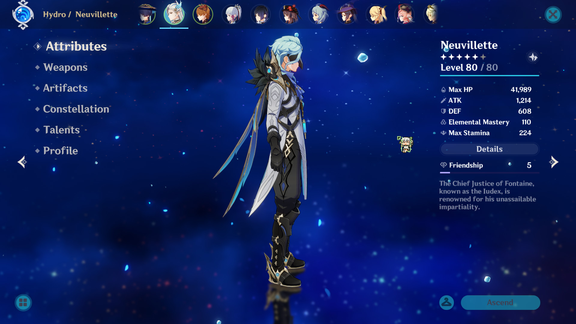 "NEUVILLETTE" DOTTORE Mod for Genshin Impact | GI Mods