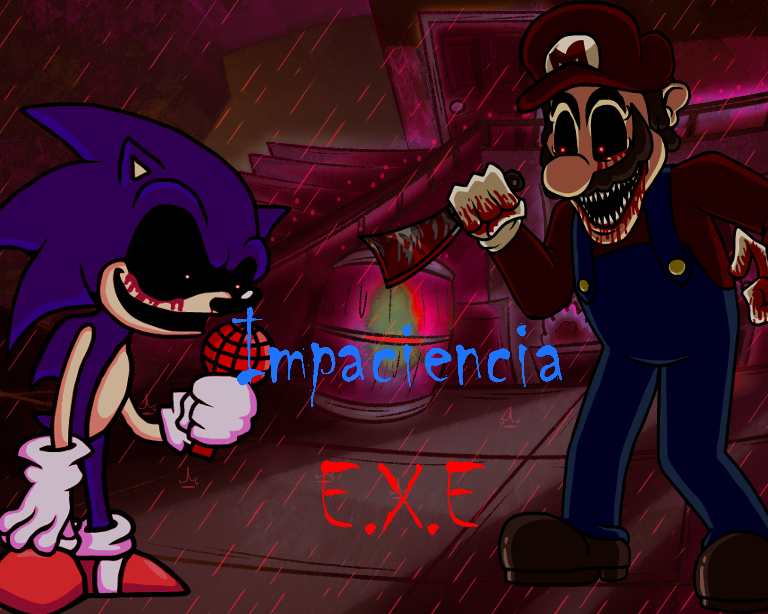 impaciencia but sonic.exe and mario.exe sing Mod for Friday Night ...