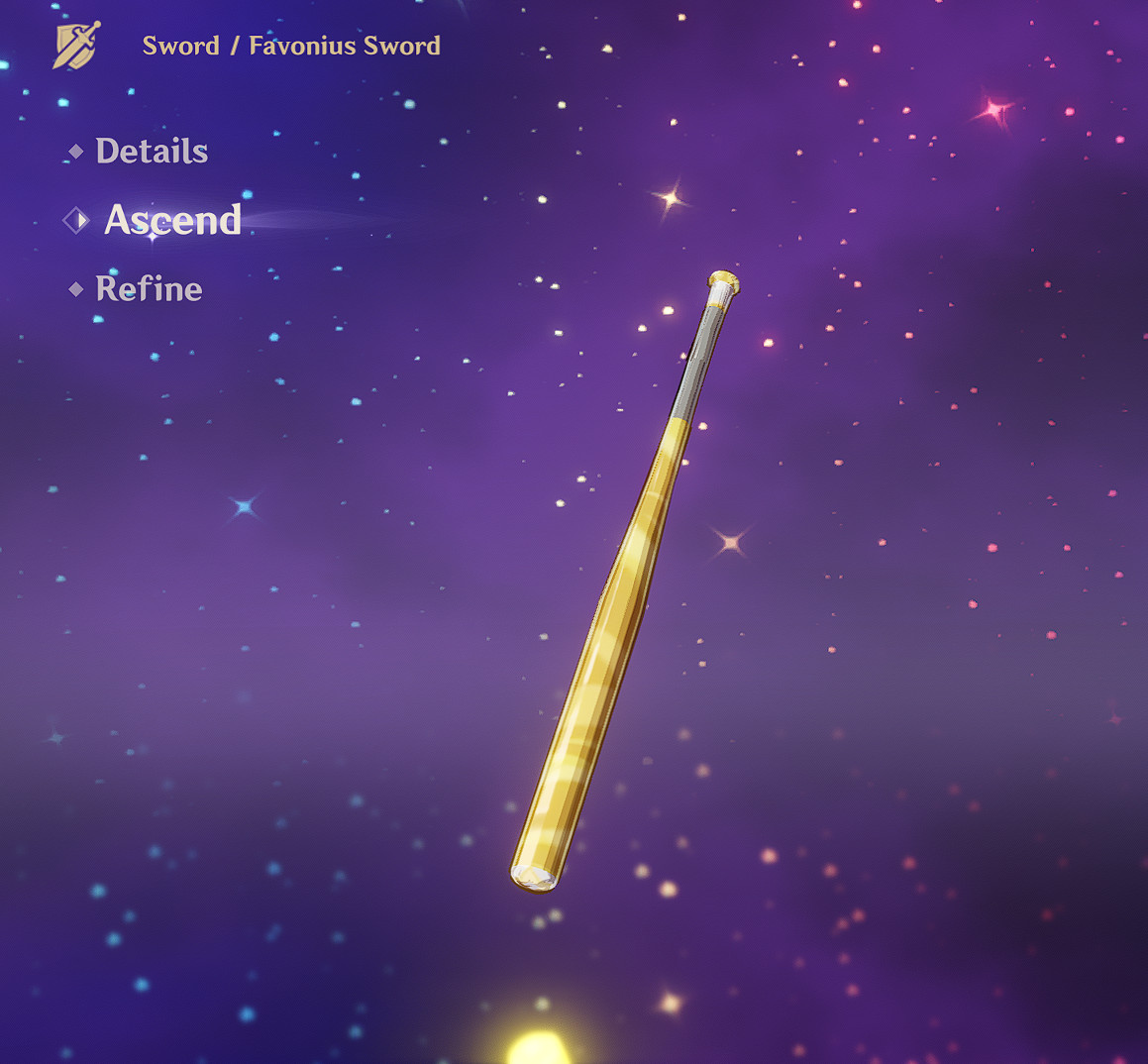 Travelers Baseball bat Mod for Genshin Impact | GI Mods