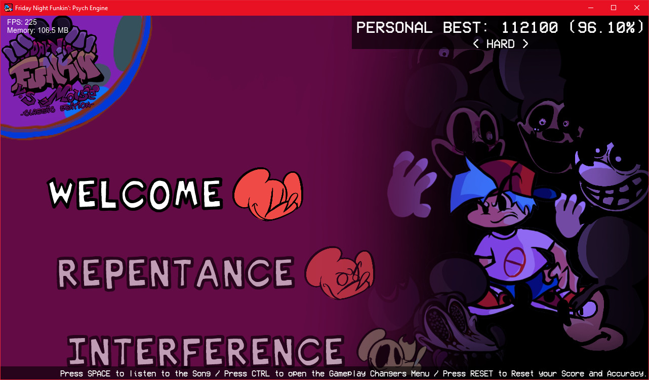 Vs Mouse Classic Edition Mod for Friday Night Funkin' | FNF Mods