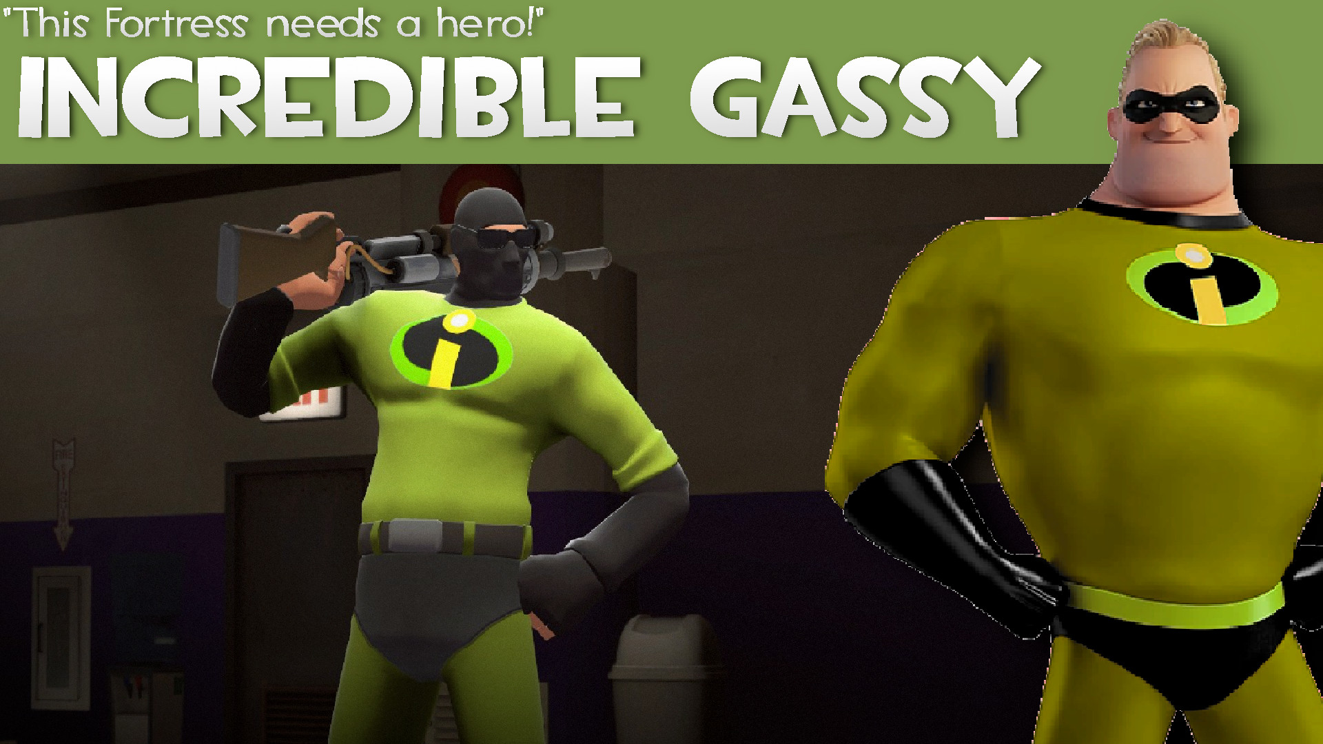 Incredible Gassy Mercenary (+ Mr. Incredible alt) Mod for Open Fortress ...