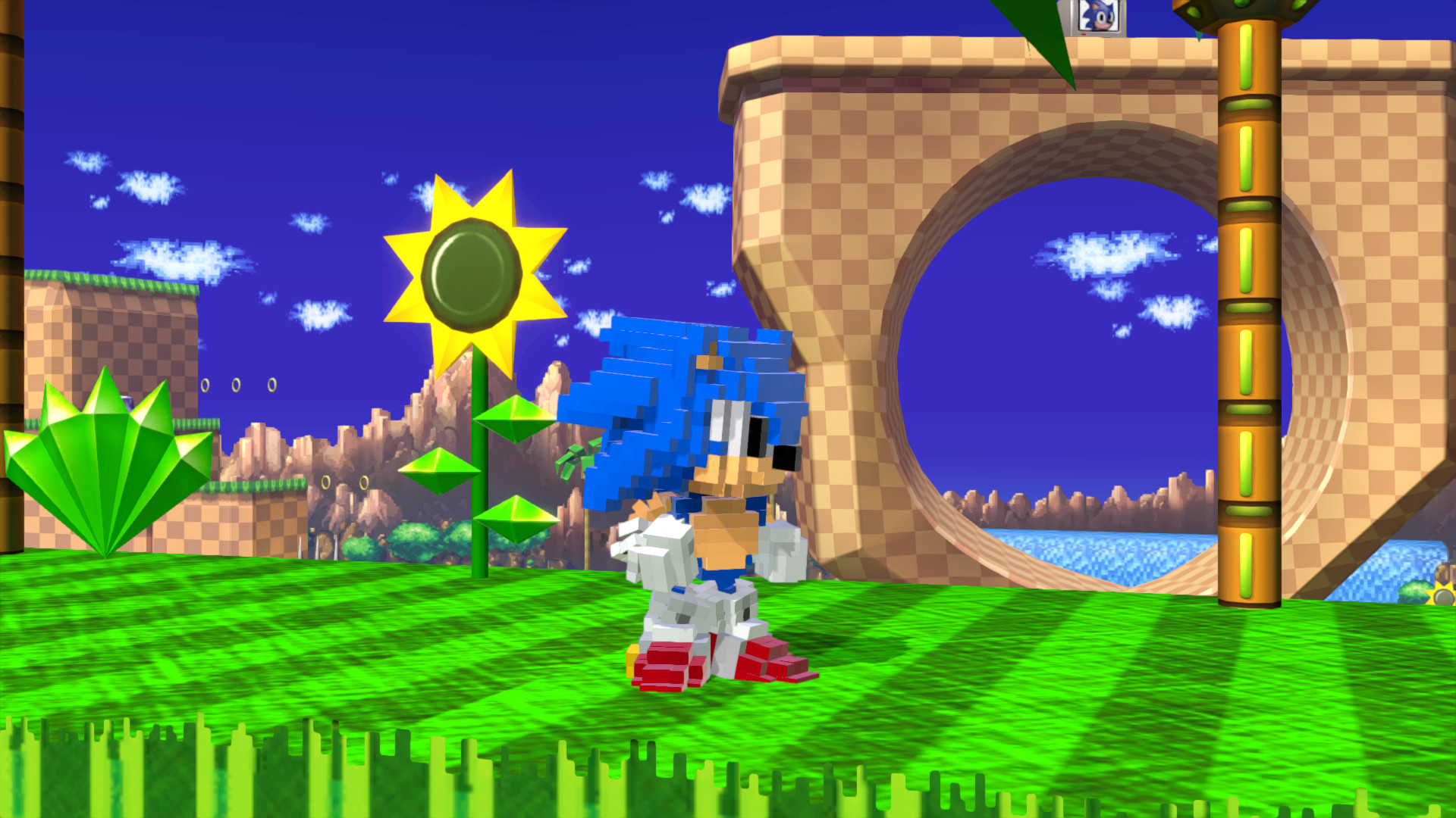 Voxel Sonic (Sonic Superstars) Mod for Super Smash Bros. Ultimate ...