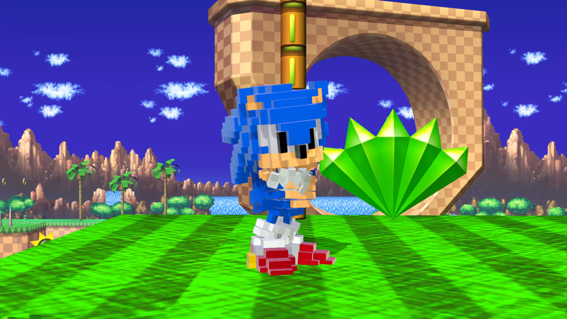 Voxel Sonic (Sonic Superstars) Mod for Super Smash Bros. Ultimate ...