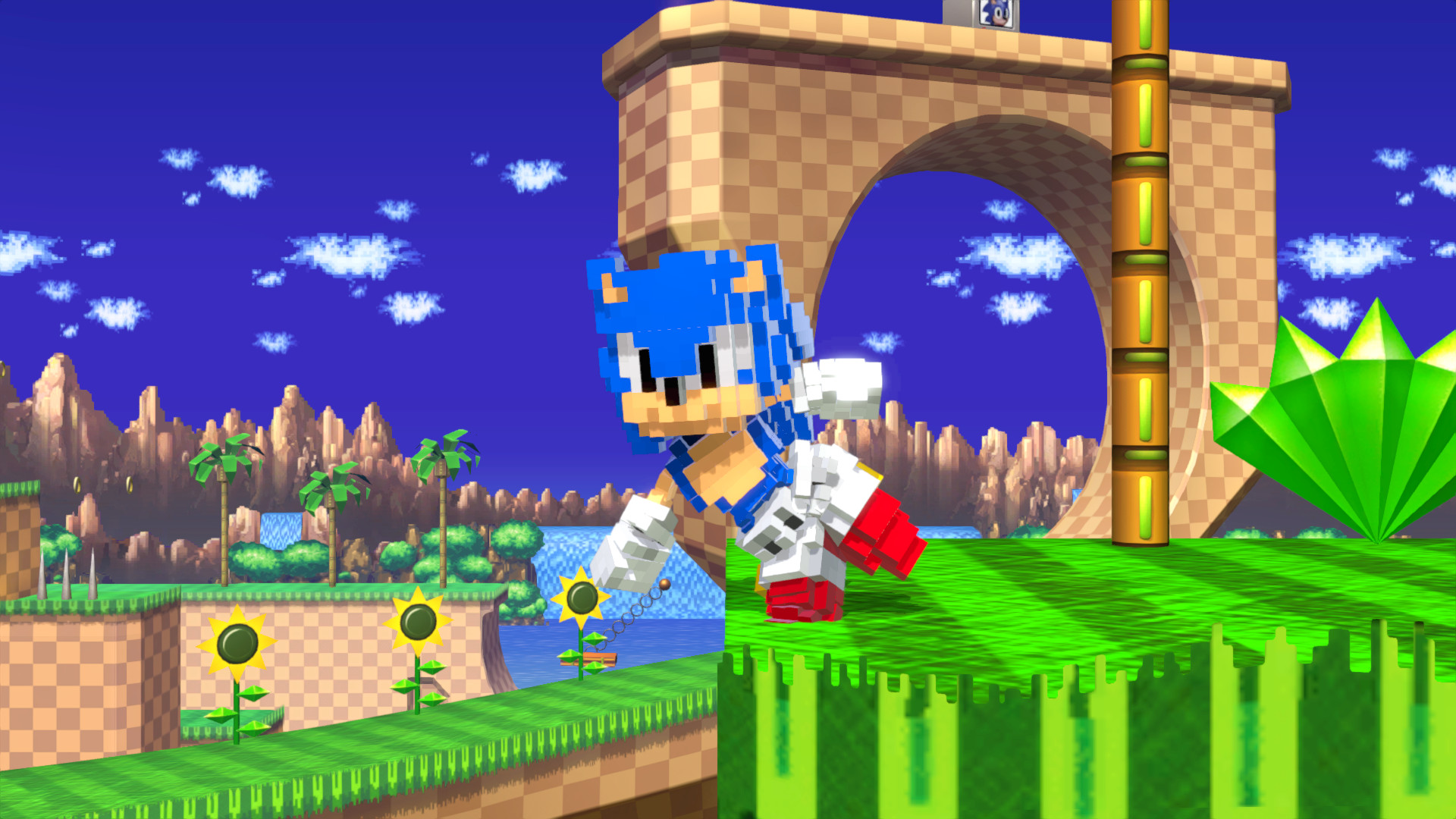 Voxel Sonic (Sonic Superstars) Mod for Super Smash Bros. Ultimate ...