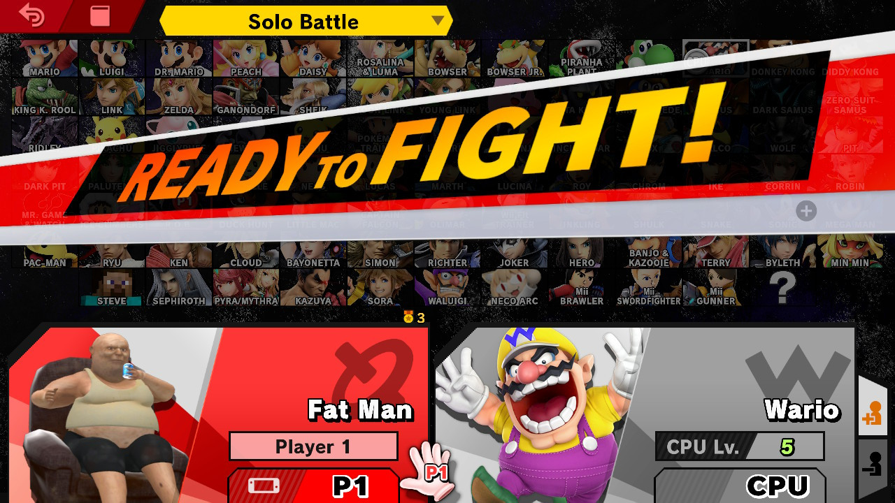 Fat Man Mod for Super Smash Bros. Ultimate | SSBU Mods