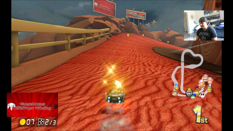 Choco Mountain Retextured MK8D gamedropspops mod Mod for Mario Kart 8 Deluxe | MK8D Mods