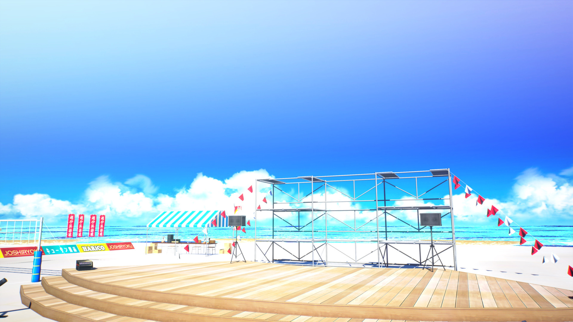 MLTD Ultra Beach Volleyball Over Sandy Beach Mod for THE IDOLM@STER ...