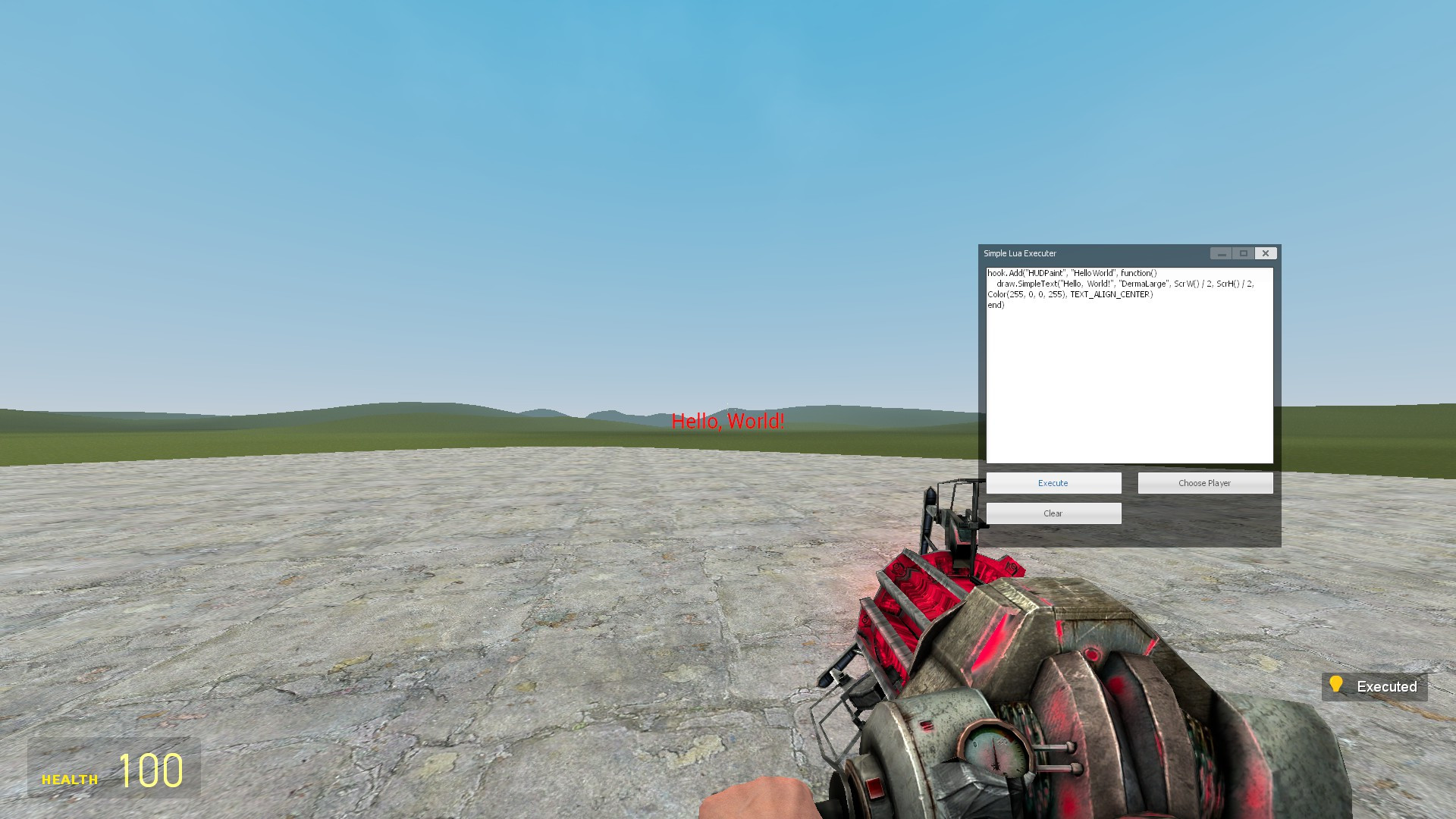 Simple Lua Executer Mod for Garry's Mod | GMod Mods