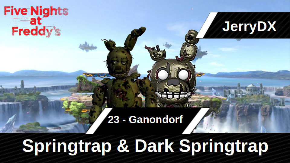 Springtrap & Dark Springtrap over Ganondorf Mod for Super Smash Bros. Ultimate | SSBU Mods