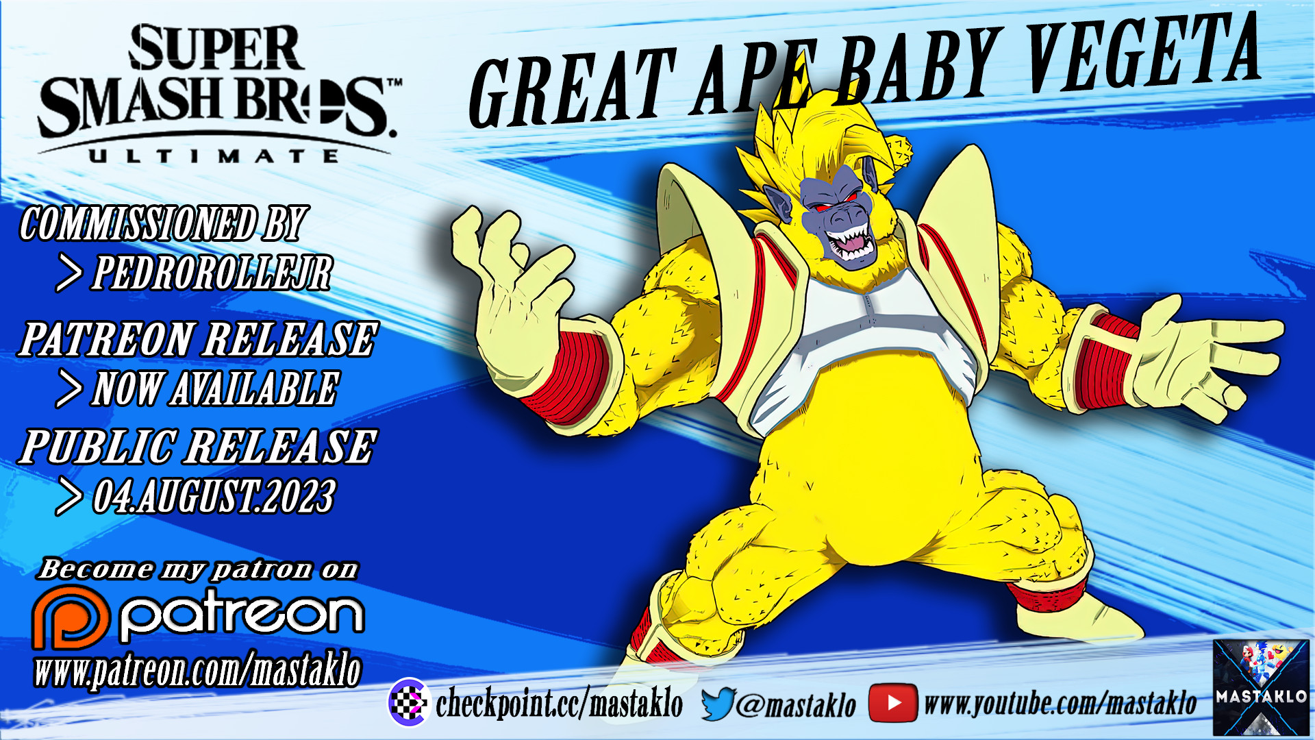Great Ape Baby Vegeta Mod for Super Smash Bros. Ultimate | SSBU Mods
