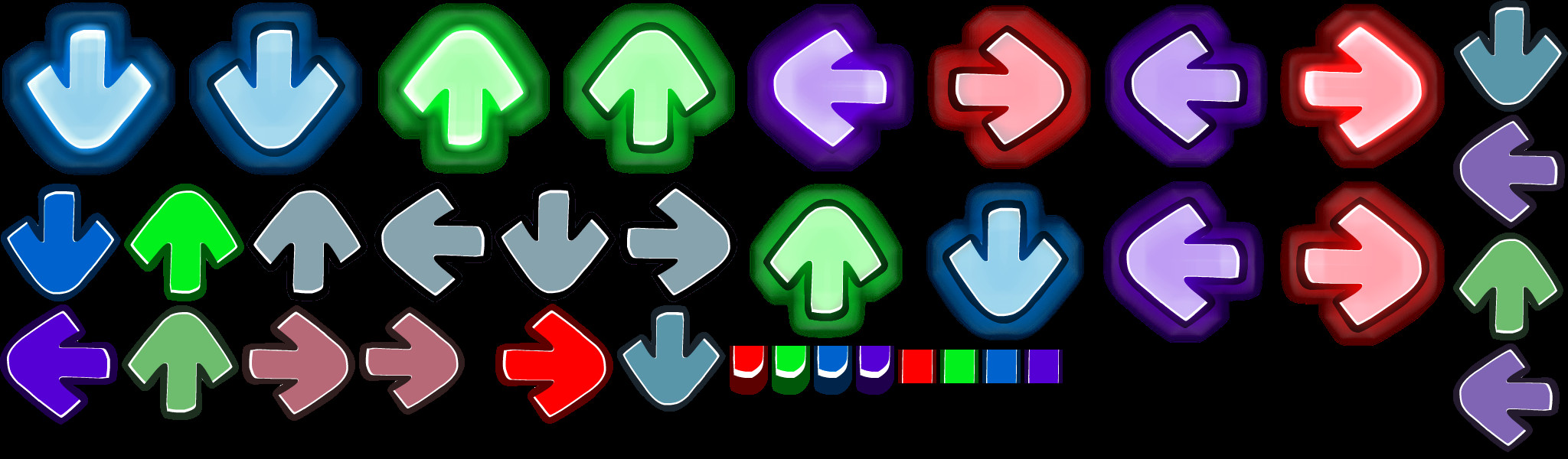 Recolored Notes Mod for Friday Night Funkin' | FNF Mods