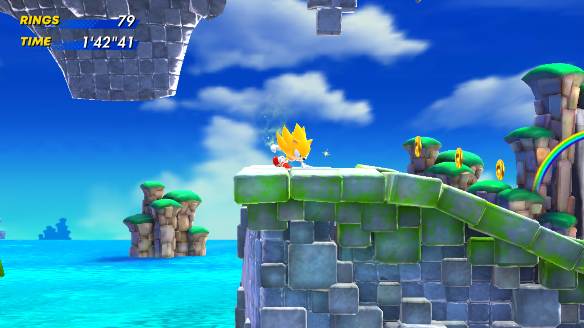 Green Eye Super Sonic(SWITCH) Mod for Sonic Superstars | SSS Mods