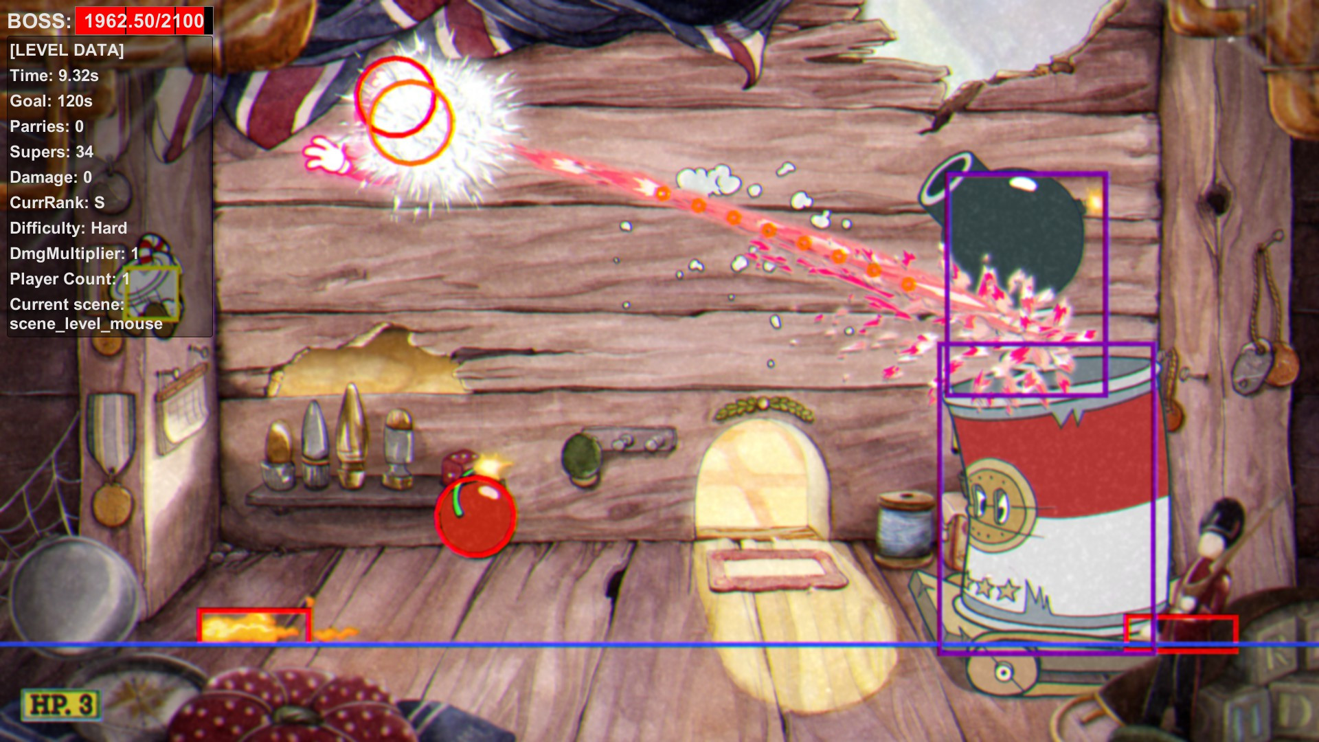 Crackshot turret but infinite Mod for Cuphead | Cuphead Mods