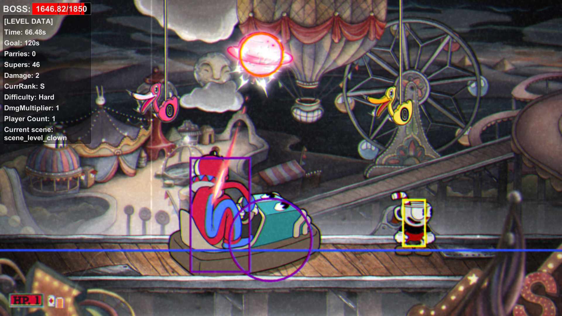Crackshot turret but infinite Mod for Cuphead | Cuphead Mods