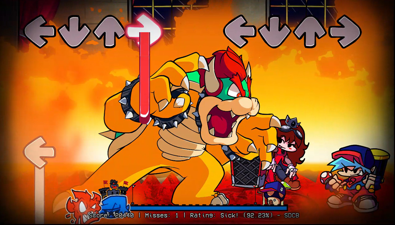 FNF INFERNAL BOUT v1.2 (SMB WONDER UPDATE) Mod for Friday Night Funkin ...