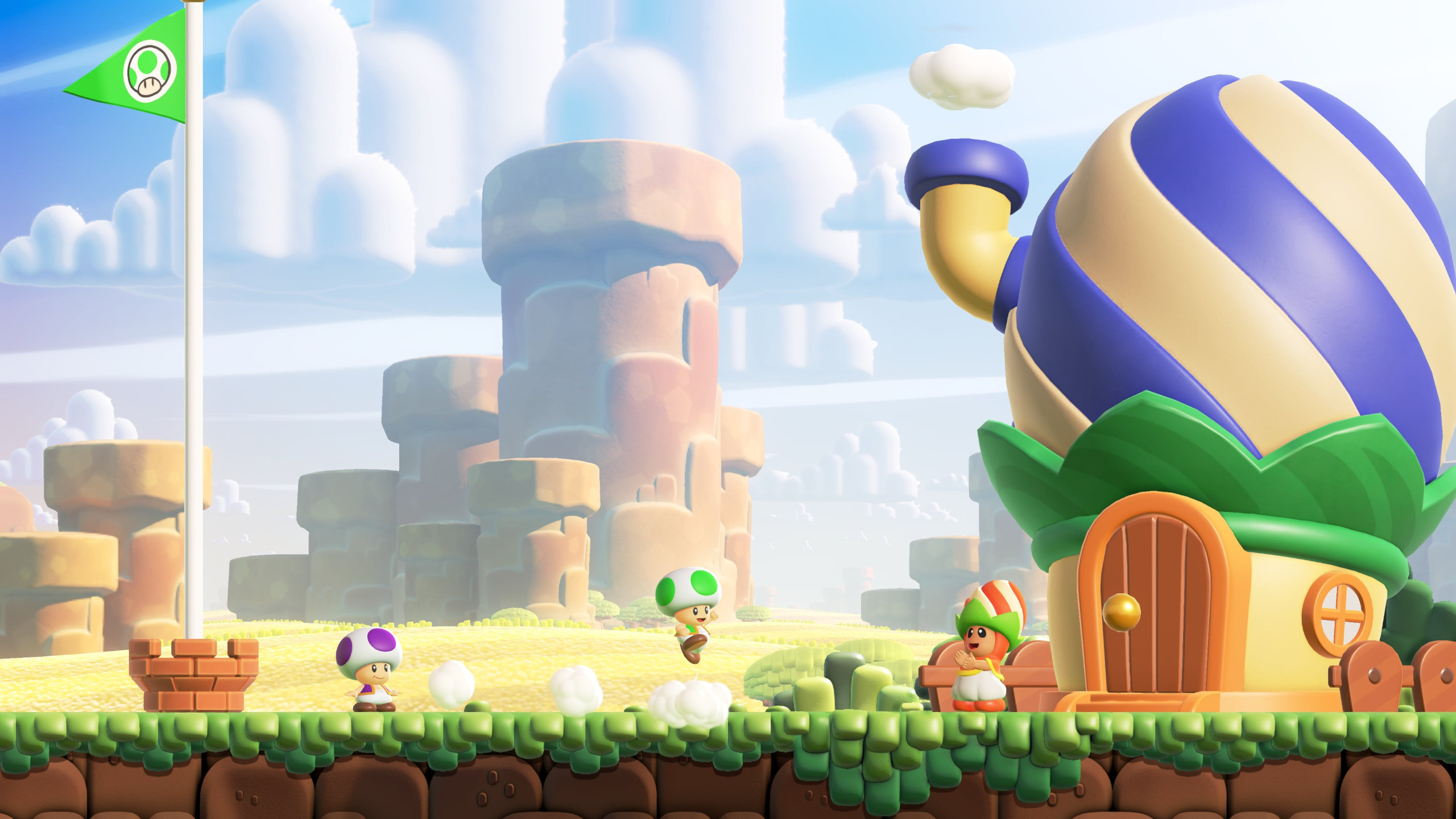 Green & Purple Toads Mod for Super Mario Bros. Wonder | SMBW Mods