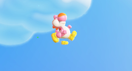 Mario Pink Yoshi