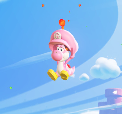 Pink Yoshi over Yellow Yoshi Mod for Super Mario Bros. Wonder | SMBW Mods