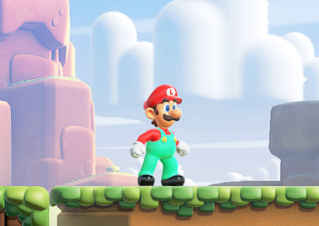 JCGBR over Luigi Mod for Super Mario Bros. Wonder | SMBW Mods