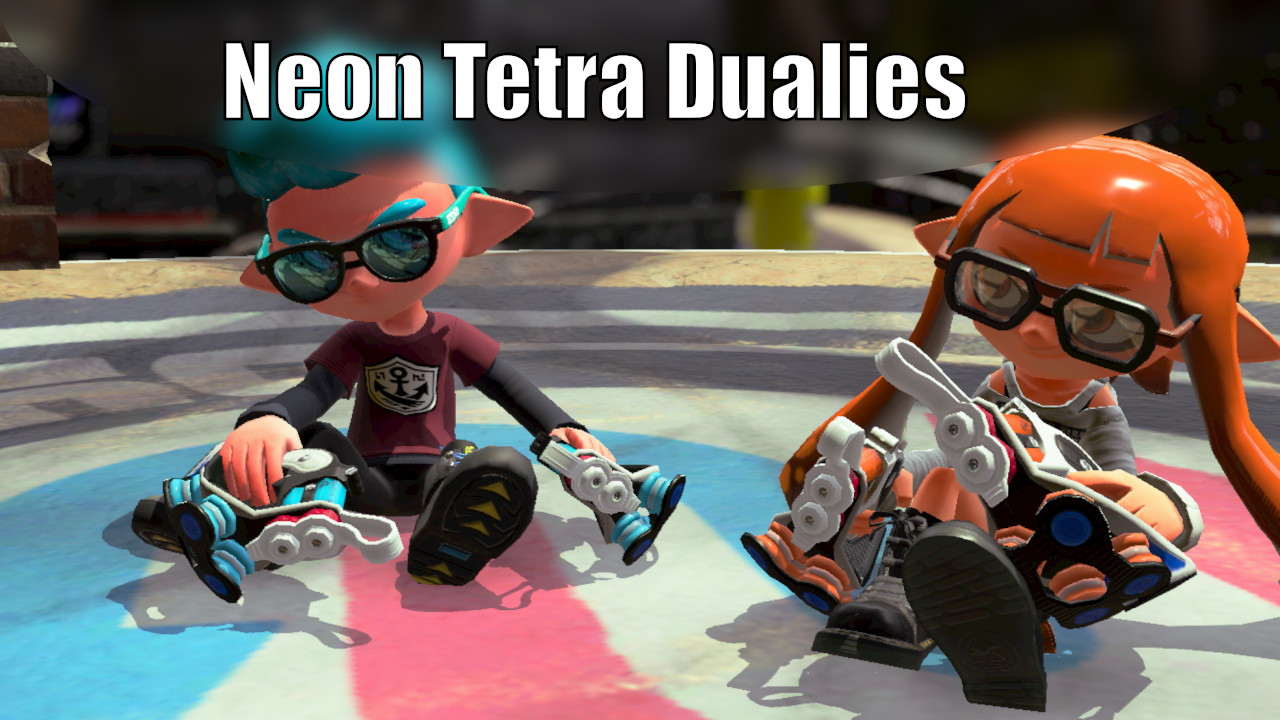 Neon Tetra Dualies Mod for Splatoon 2 | Splatoon 2 Mods
