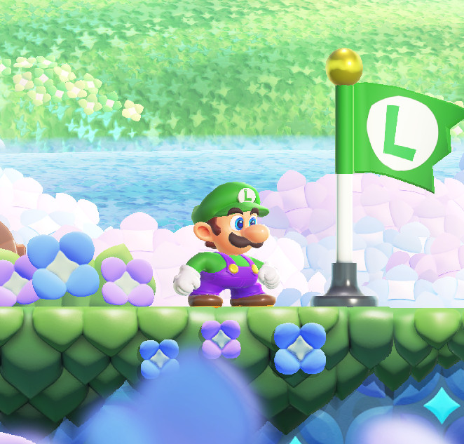 Purple Overalls Luigi Mod for Super Mario Bros. Wonder | SMBW Mods