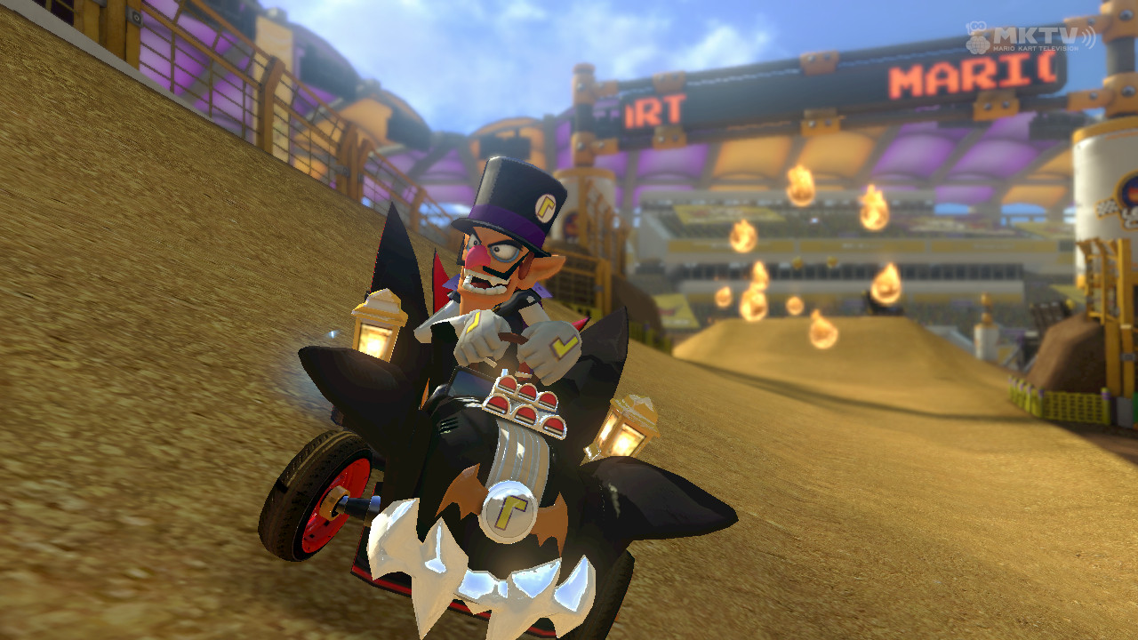 Waluigi (Vampire) [w/Tour animations] Mod for Mario Kart 8 | MK8 Mods
