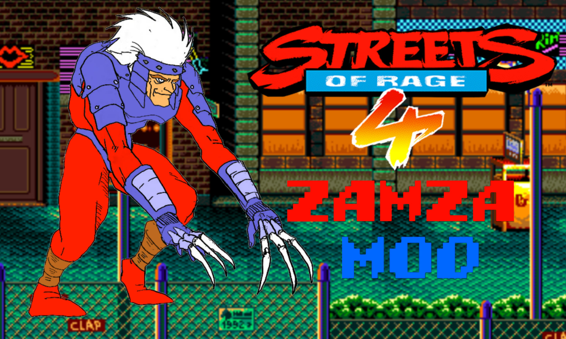 Zamza (Red Crimson Skin Mod) Mod for Streets of Rage 4 | SOR4 Mods