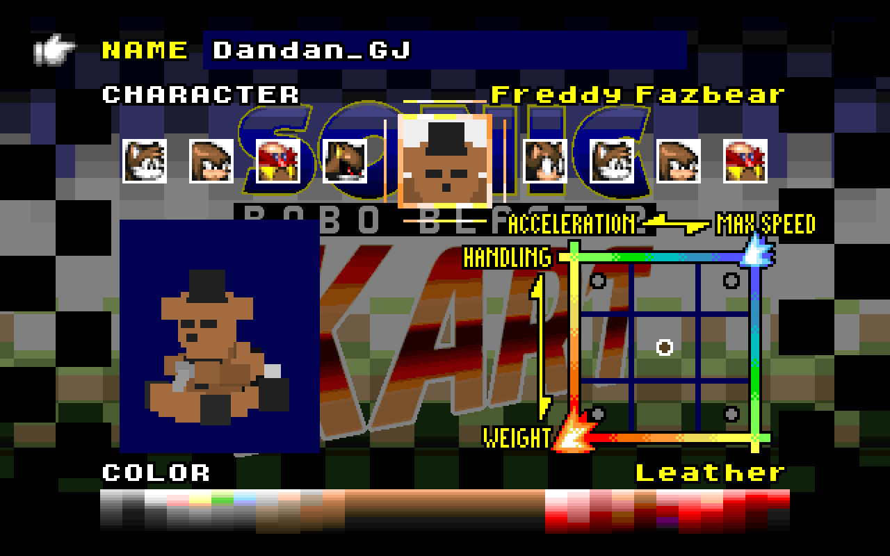 FNaF 3 Minigame Character Pack(1.5) Mod for Sonic Robo Blast 2 Kart ...