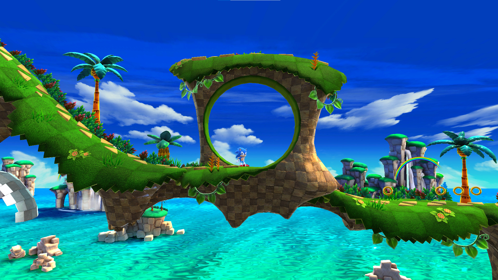 Green Hill Zone Re-Skin Mod for Sonic Superstars | SSS Mods