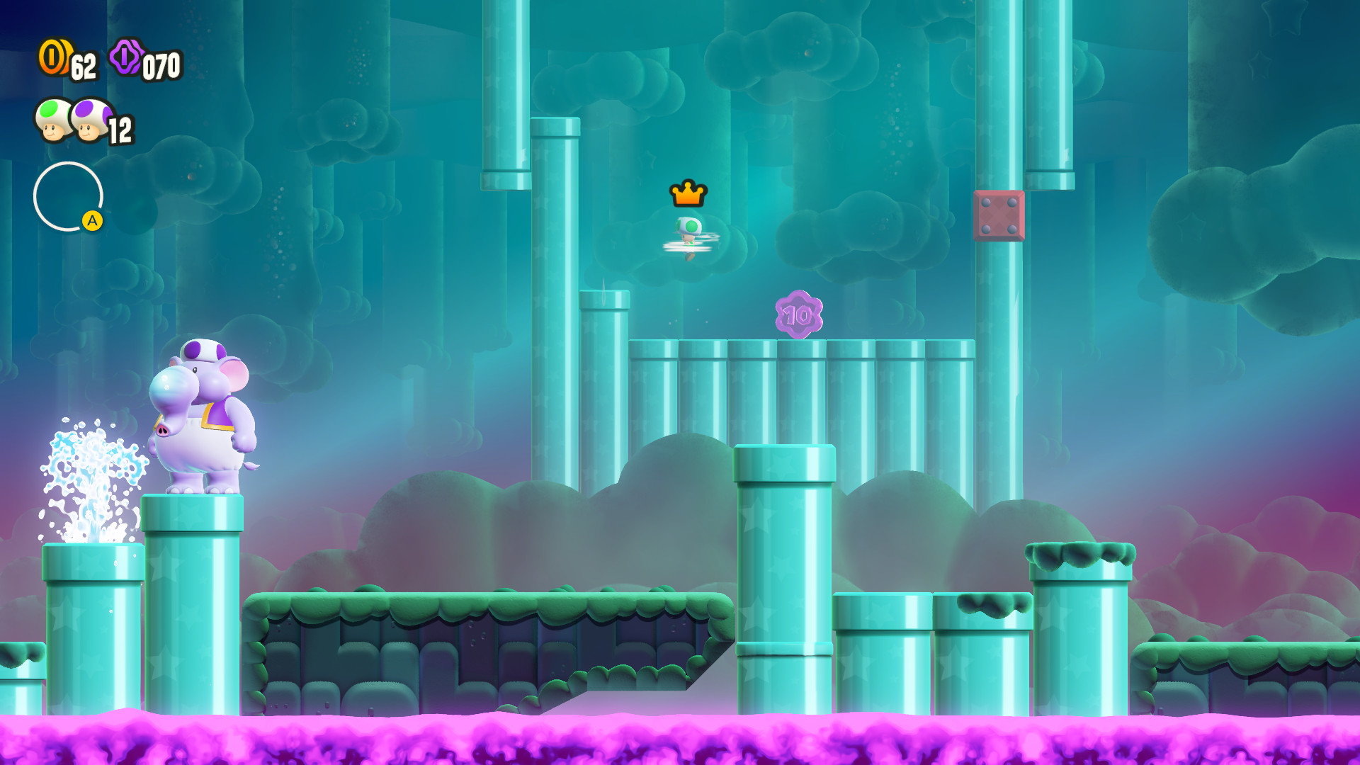 Green & Purple Toads Mod for Super Mario Bros. Wonder | SMBW Mods