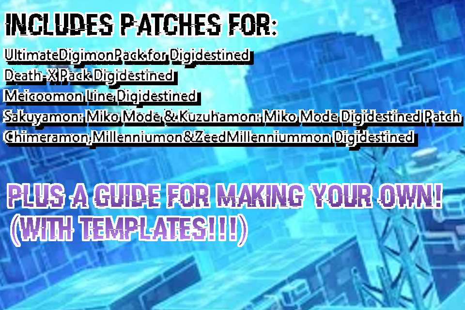 Digidestined Version Compatability Patches Mod for Digimon Story Cyber ...