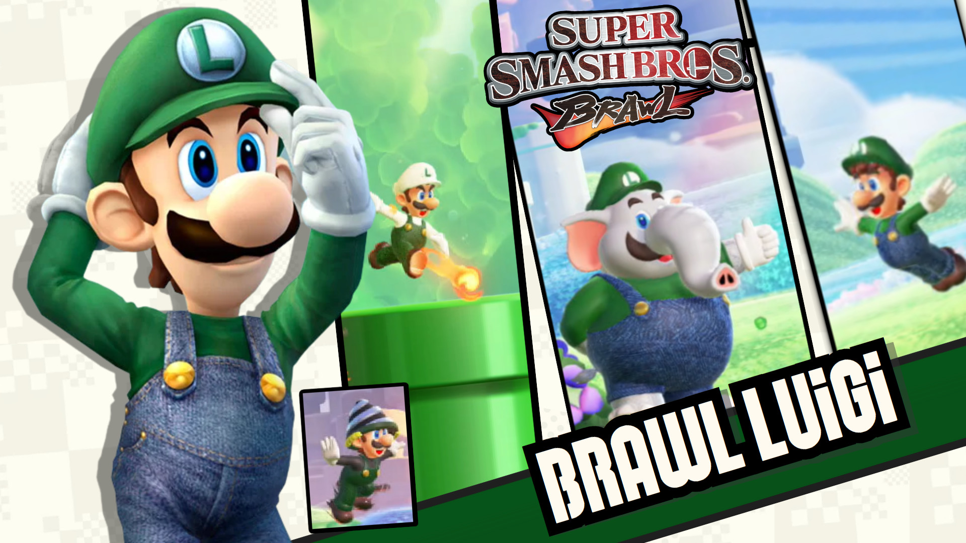 Brawl Luigi In Wonder Mod for Super Mario Bros. Wonder | SMBW Mods