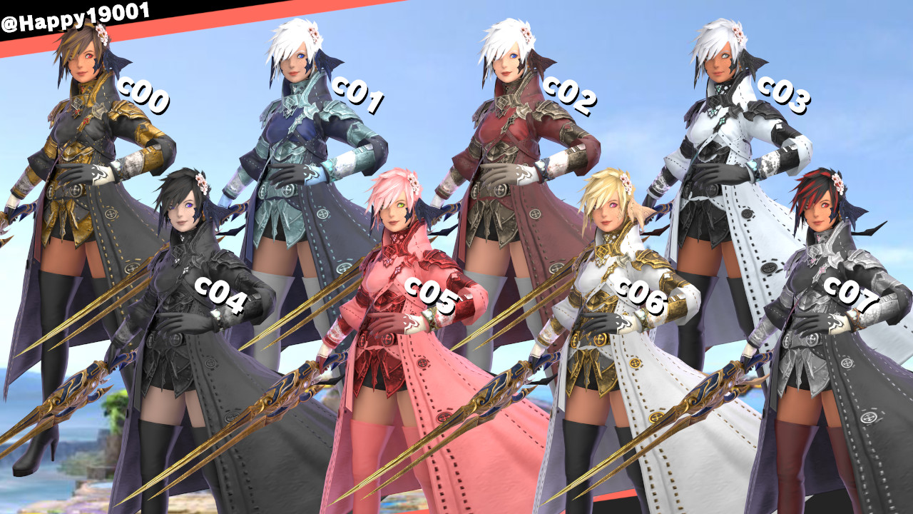 Yui Chips (FFXIV Warrior of Light OC) Mod for Super Smash Bros ...