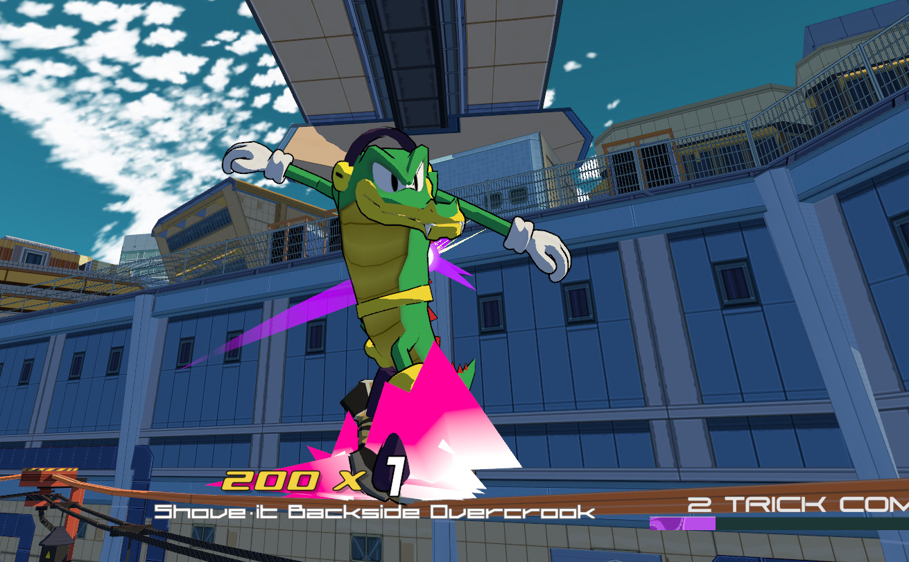 Vector The Crocodile (Knuckles' Chaotix) Mod for Bomb Rush Cyberfunk ...