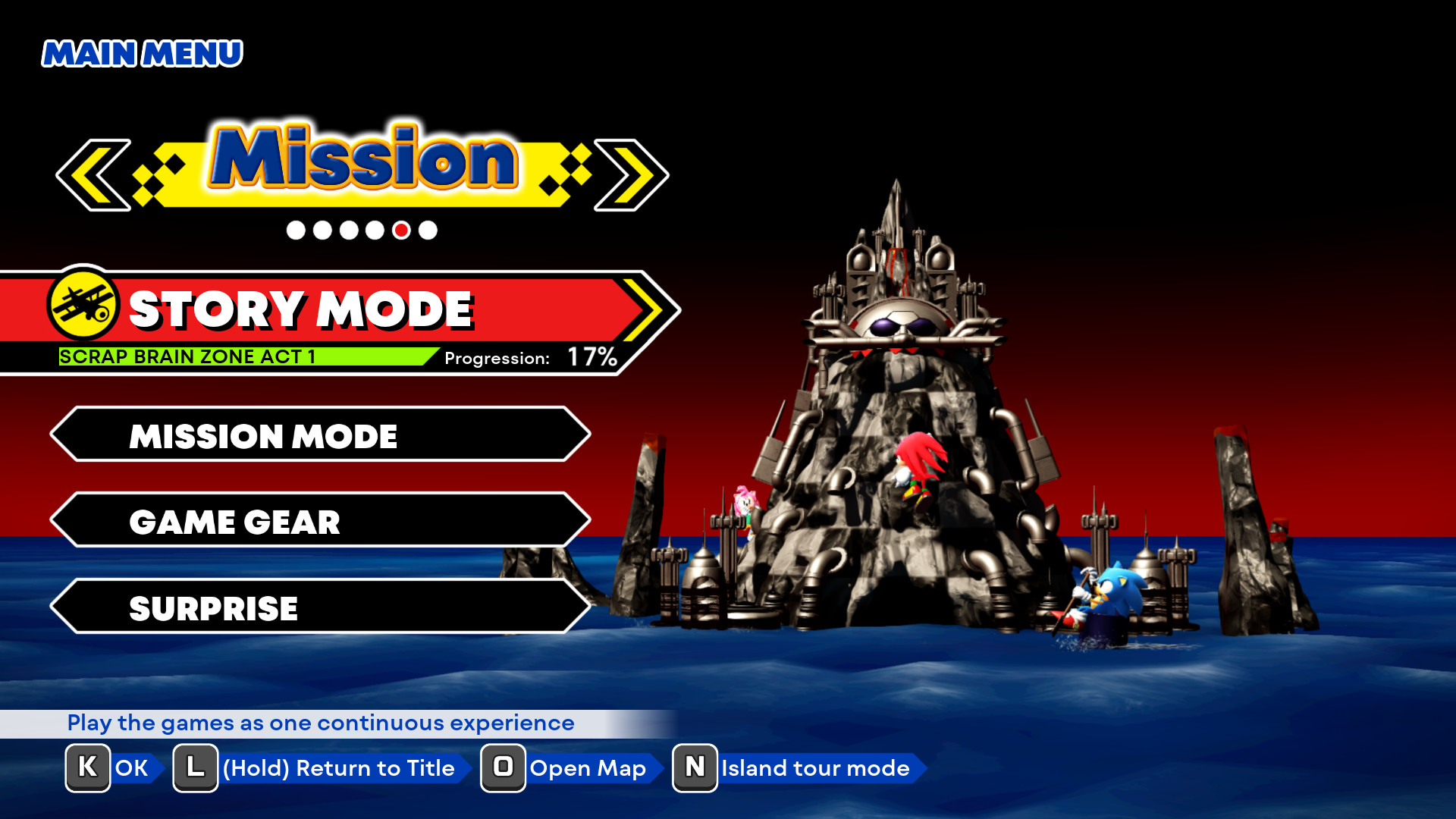 Switch Terrain on Menus Mod for Sonic Origins | SO Mods