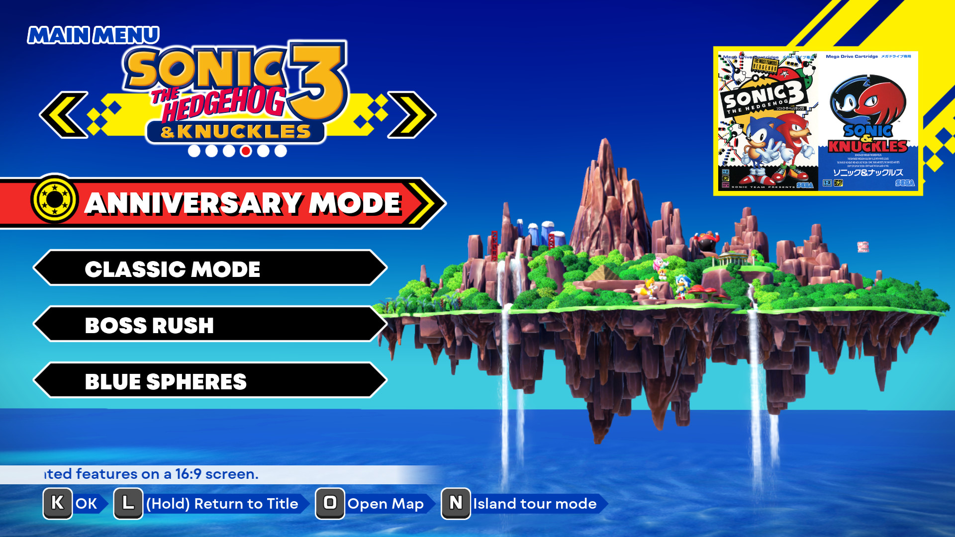 Switch Terrain on Menus Mod for Sonic Origins | SO Mods