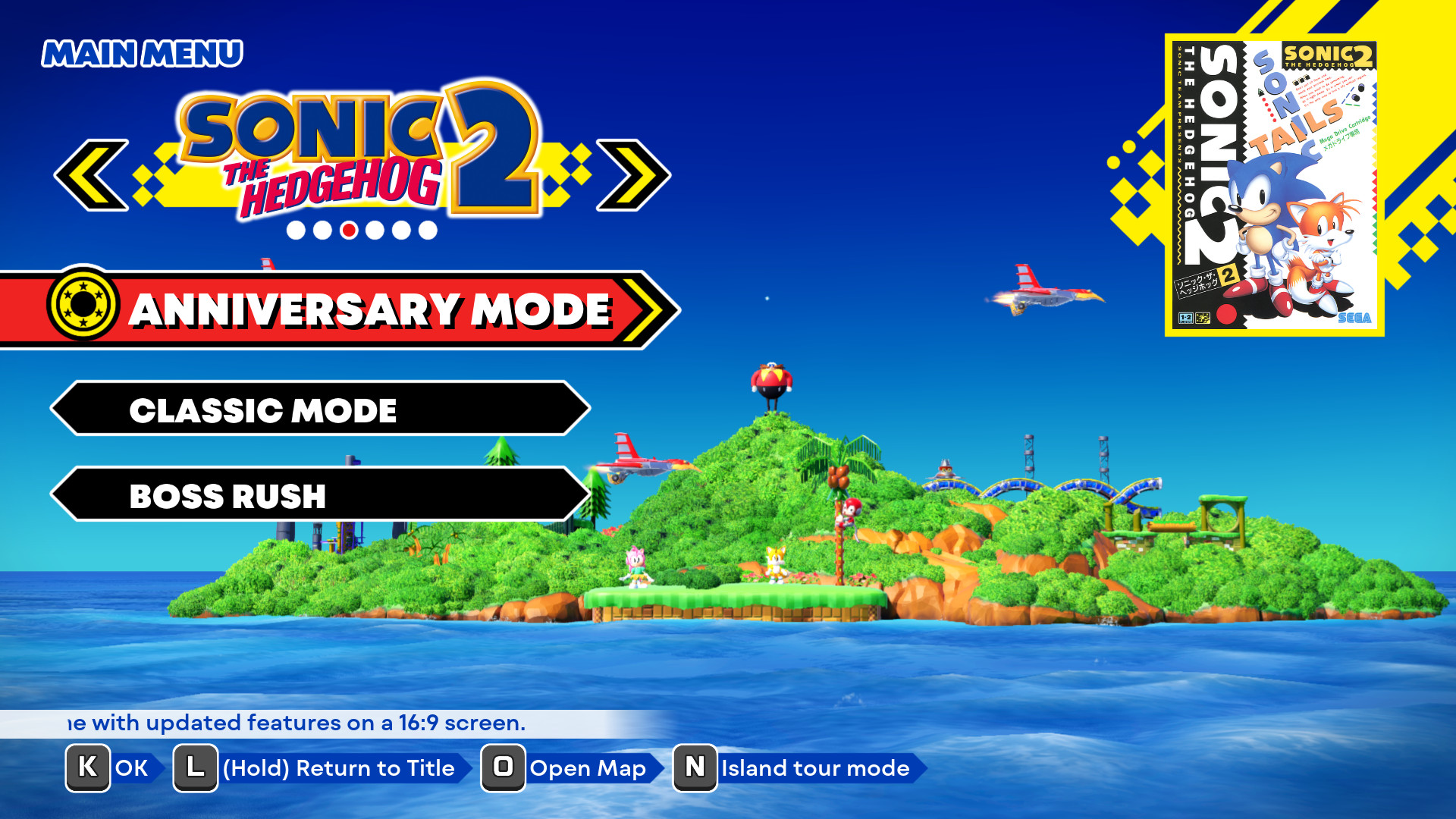 Switch Terrain on Menus Mod for Sonic Origins | SO Mods