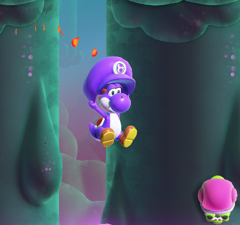 Purple Yoshi Mod for Super Mario Bros. Wonder | SMBW Mods