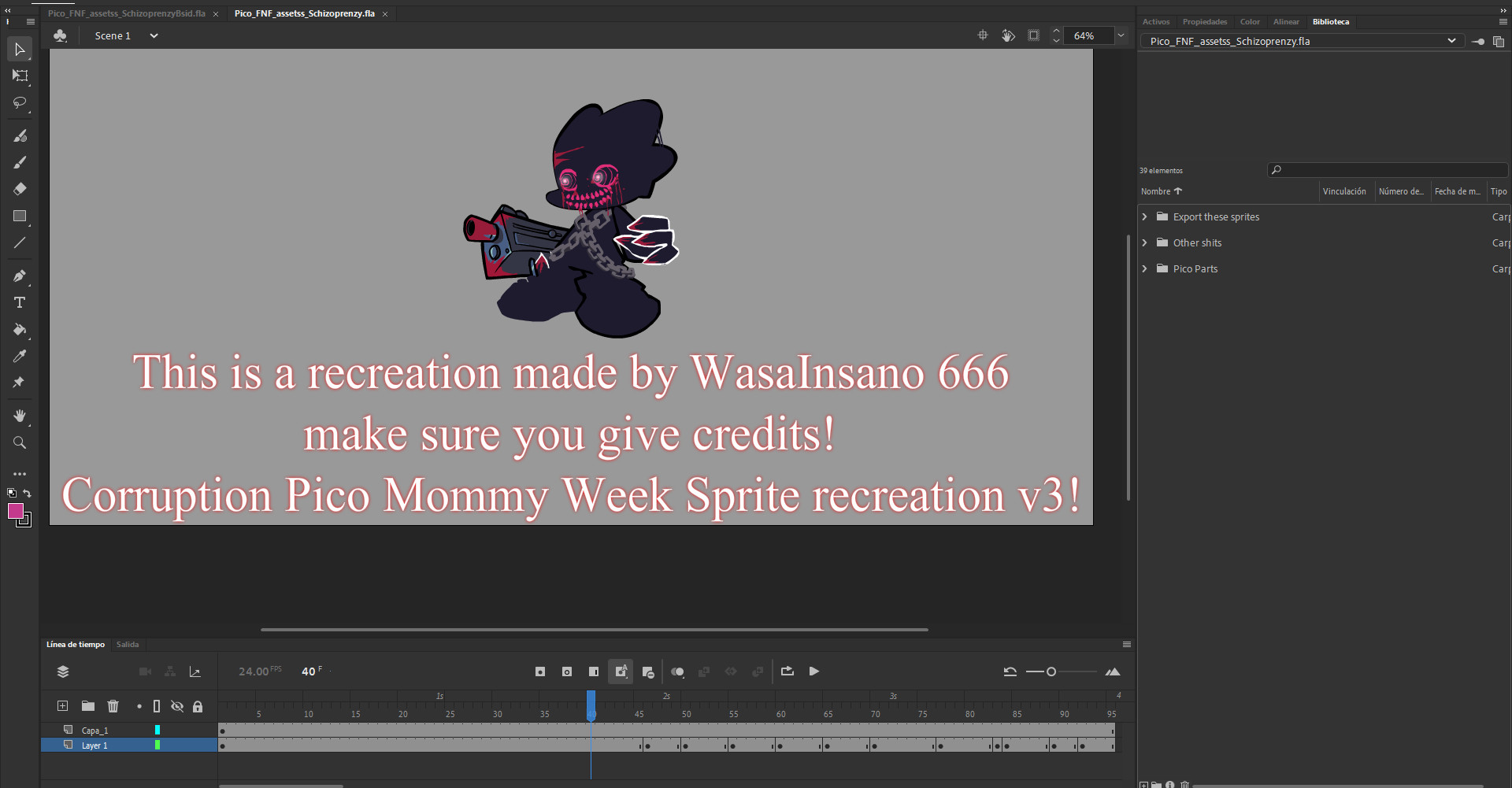 Corruption pico sprite v3 and final!! Mod for Friday Night Funkin ...